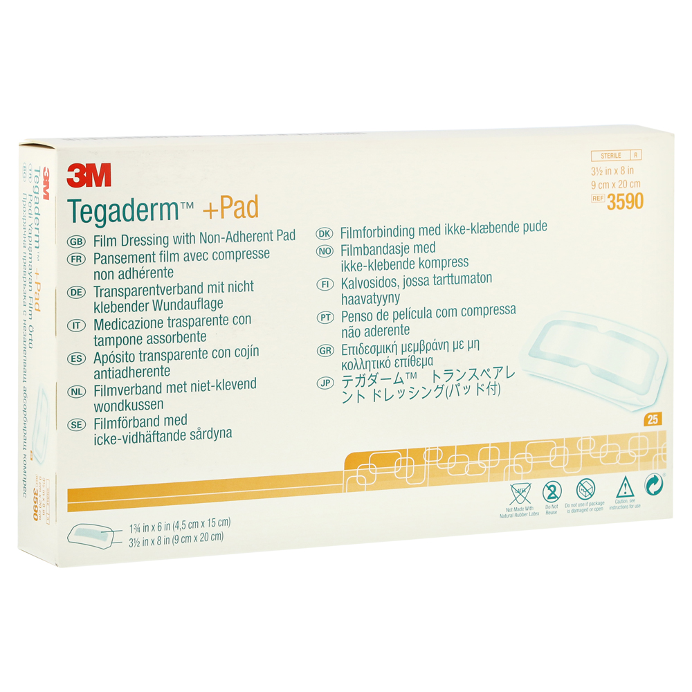 Tegaderm Plus Pad 9 x 20cm Pack of 25 - Online UK Pharmacy - All Day ...